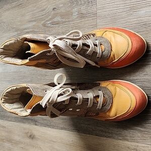 Manas | Shoes | Manas Womens Hightops Wedge Sneakers | Poshmark